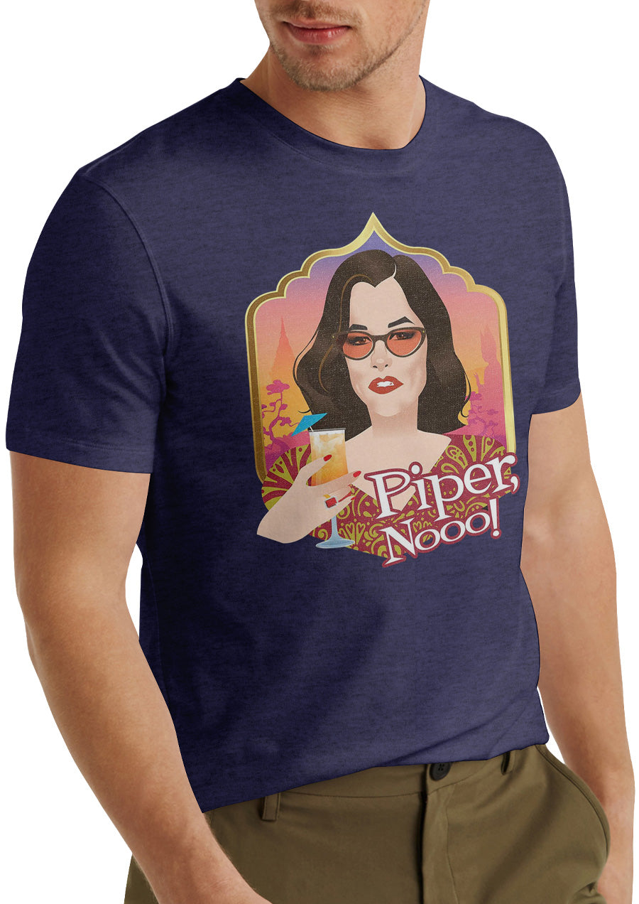 Piper, Nooo! Tee (Heather Midnight Navy) – Brick & Mortar
