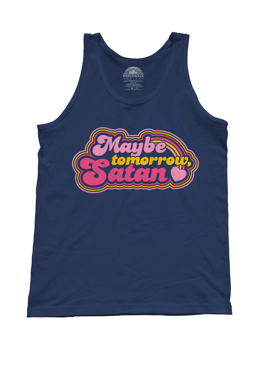 Maybe Tomorrow Satan Tank (Navy) – Brick & Mortar