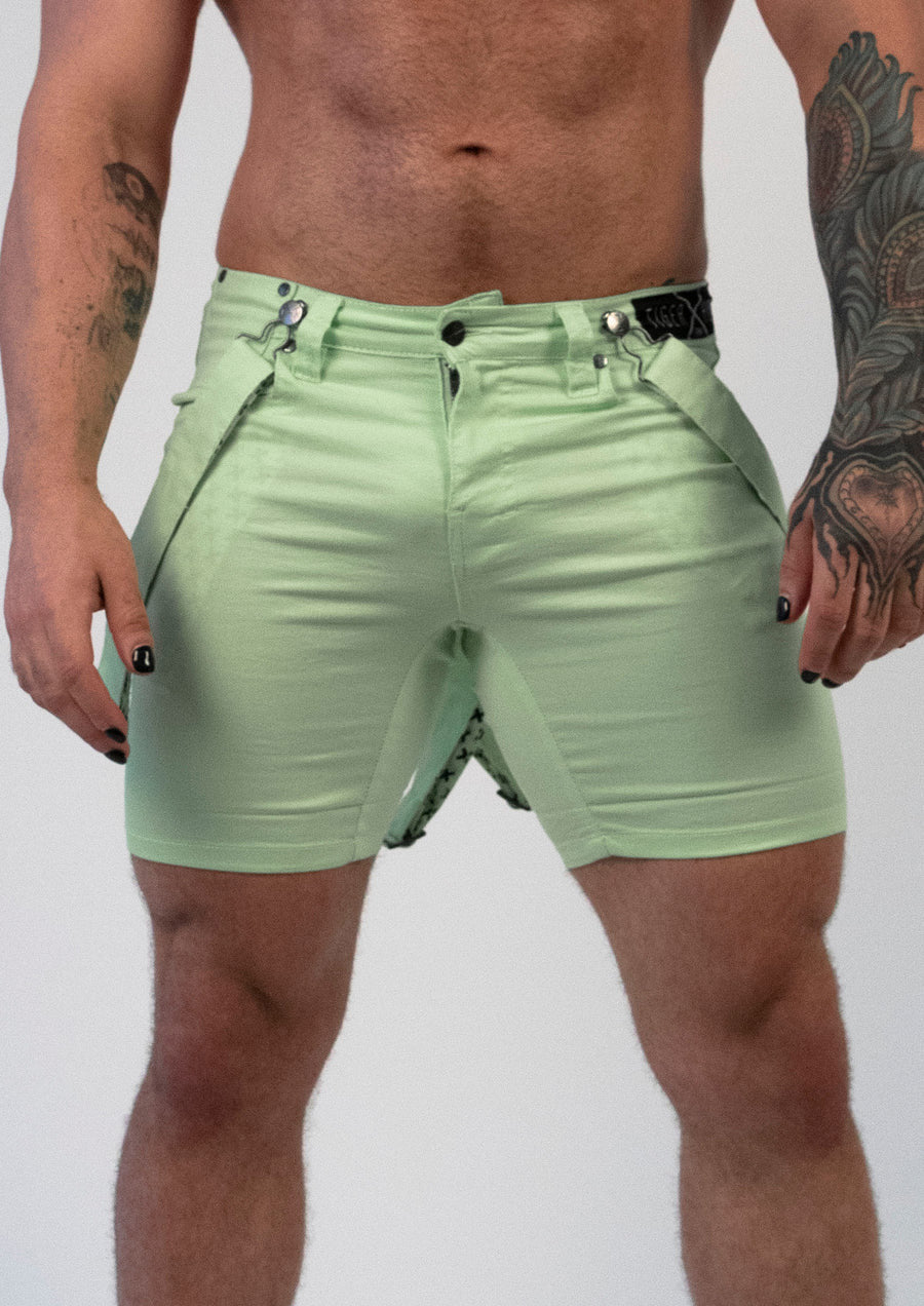 Linus Suspender Short (Lime) – Brick & Mortar