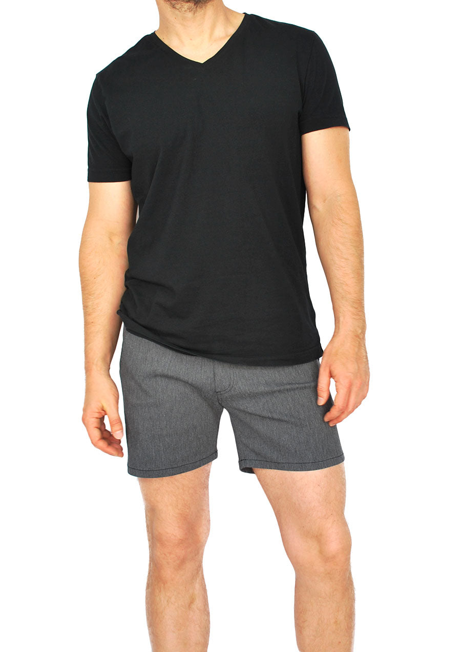 Trouser Cut Shorts 4" Inseam (Millennium Grey Twill) – Brick & Mortar
